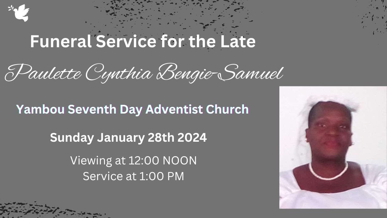 Paulette Cynthia Bengie Samuel- Funeral Service ( UPLOADED) - YouTube