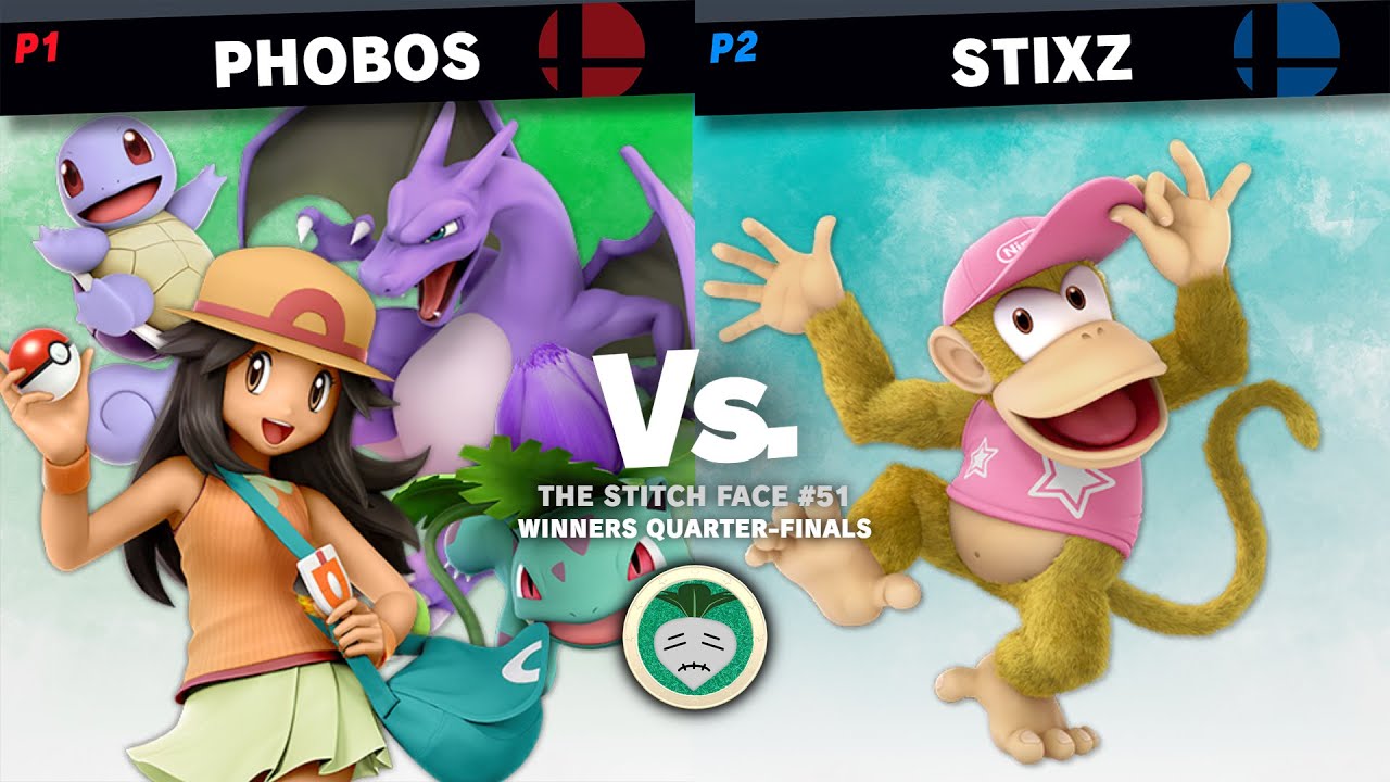 The Stitch Face #51 / stixz (Diddy Kong) Vs. Phobos (Pokemon Trainer ...
