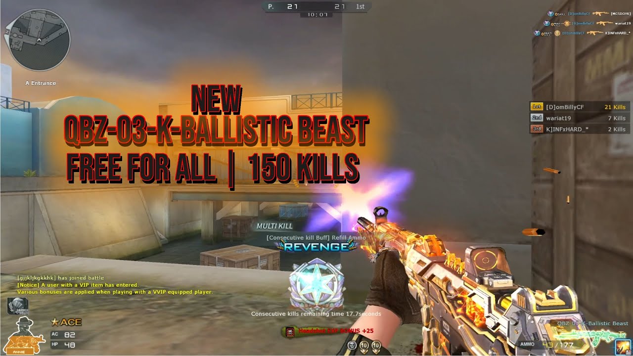 Crossfire West | NEW QBZ-03-K-Ballistic Beast | Free For All Gameplay ...