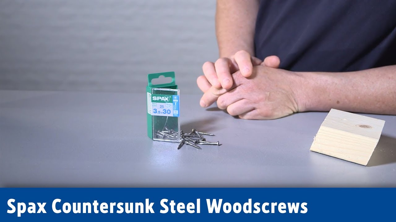 Spax Countersunk Steel Woodscrews | Screwfix - YouTube