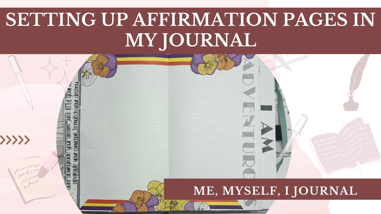 Creating Affirmation Pages in my All About Me Journal | Creative ...