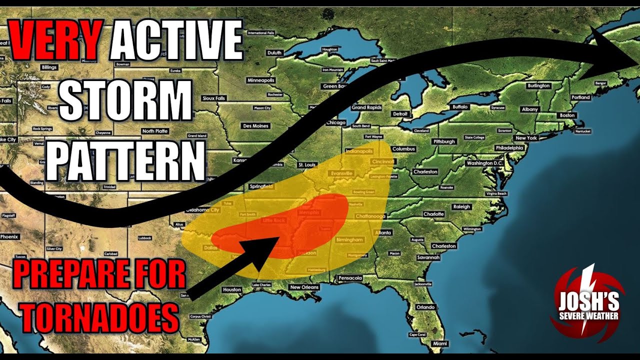 VERY Active SEVERE Weather Pattern Returns Next Week - YouTube
