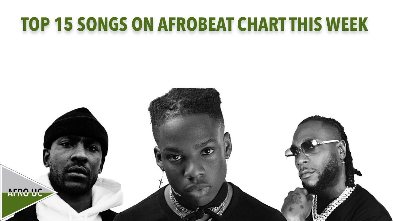 Top 15 Songs on Afrobeats Chart - This week, June 22 2021 | Afro UC ...