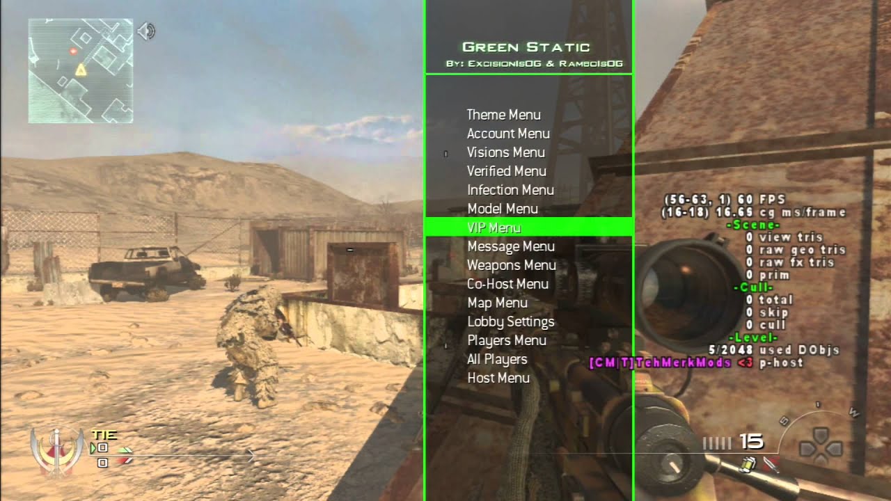 [MW2/PS3] Green Static 1.14 RTM Menu - YouTube