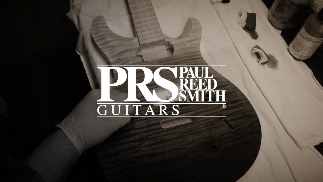 The "Grey Black Fade" Stain Process | PRS Guitars - YouTube