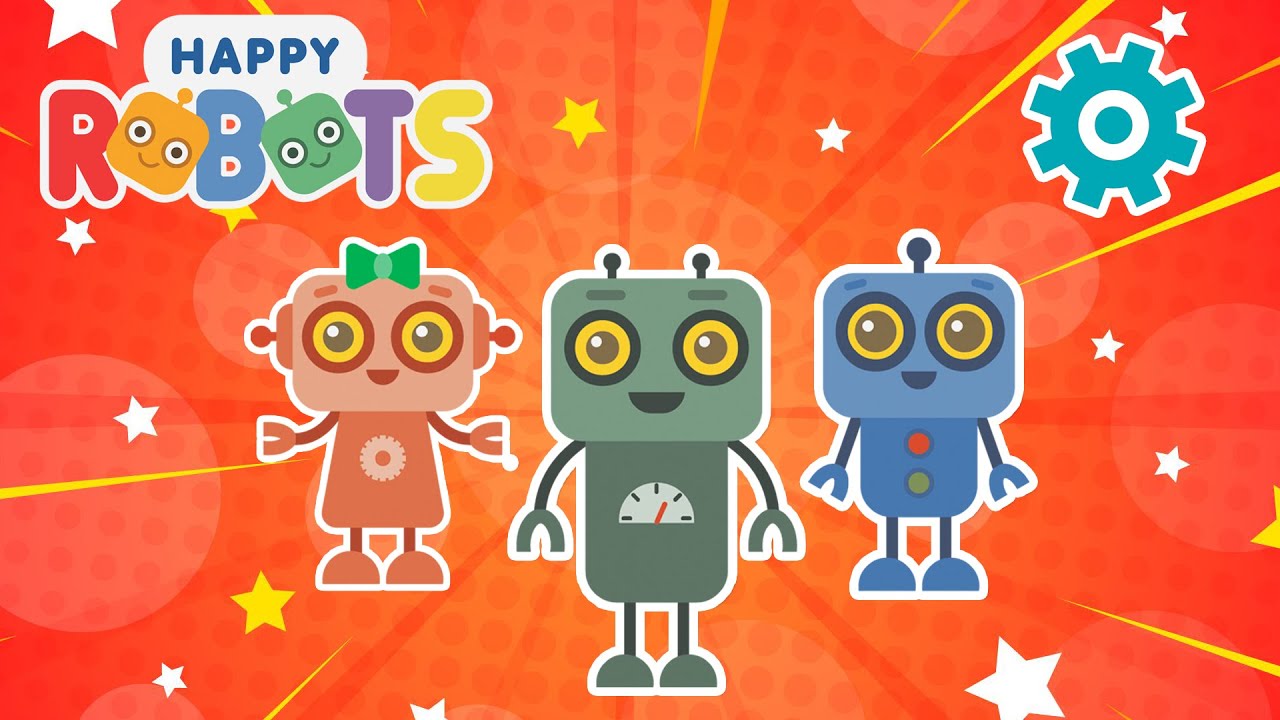 Baby Shark and More! Educational Robot Songs for Kids 🤖 👶 - YouTube
