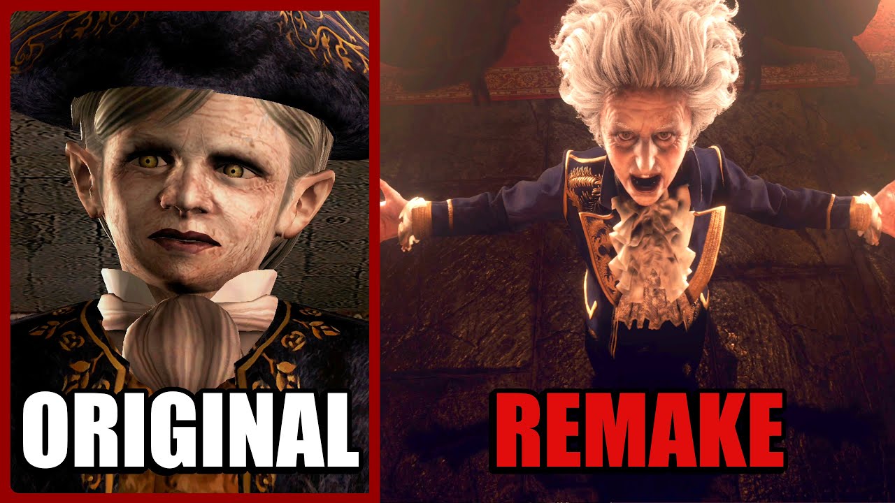 Meeting Ramon Salazar Cutscene Comparison (REMAKE vs ORIGINAL) Resident ...