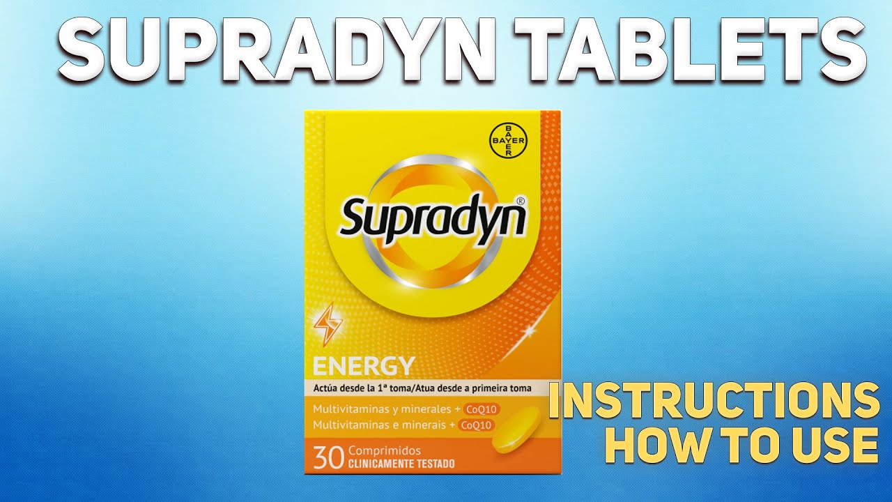 Supradyn tablets how to use: How and when to take it. Deficiency of ...