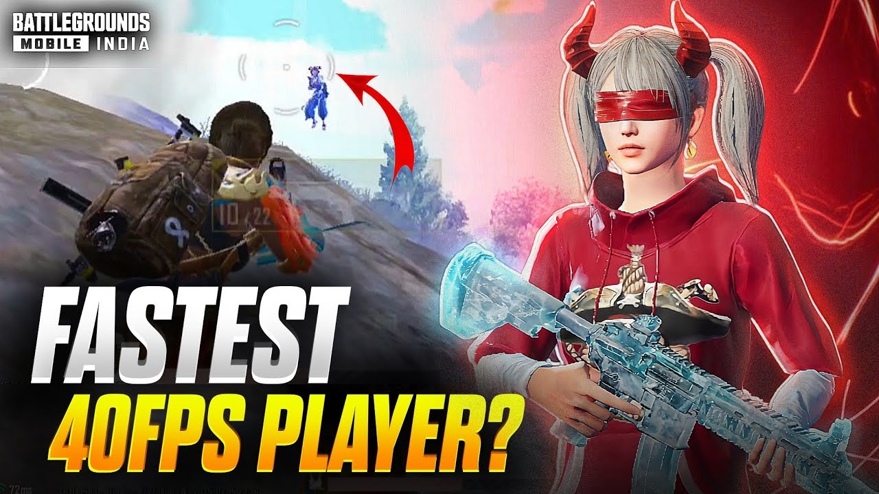 The Fastest 40FPS Player? 🔱 | 3 Finger + Full Gyroscope 40FPS | 1v4 ...