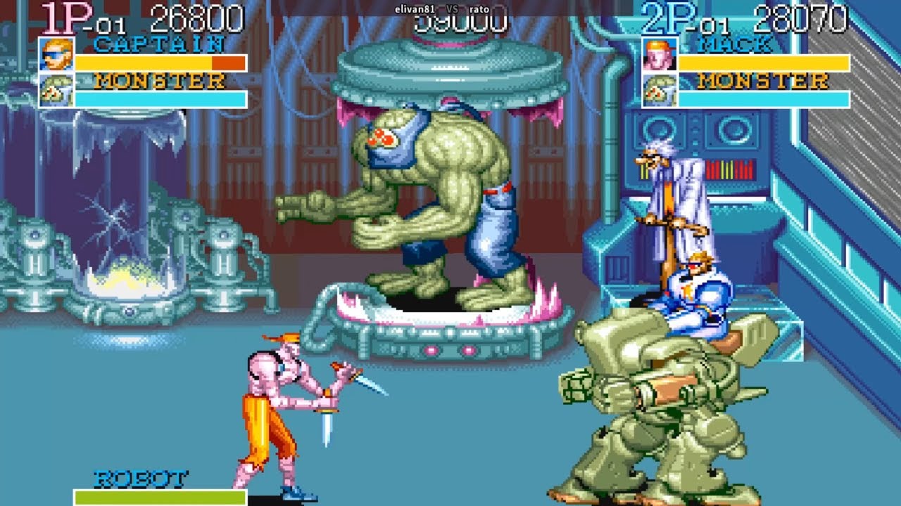 캡틴 코만도 Captain Commando (2 players No Death) 上尉密令 Captain & Mack ...