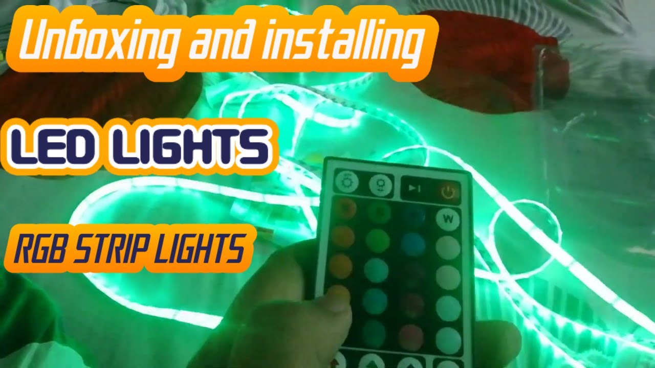 Unboxing & Installing RGB LED Light Strips - YouTube