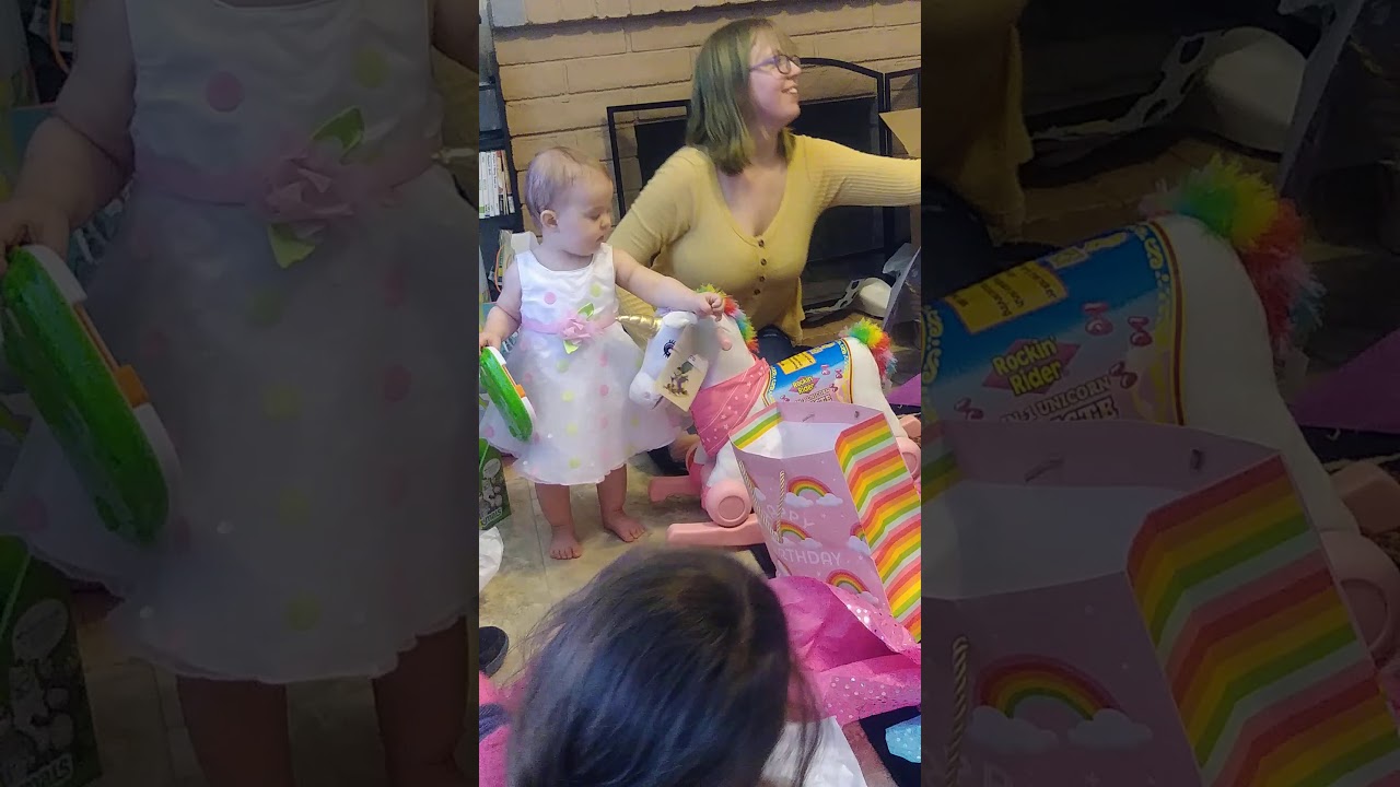 Emma turns 1-gifts - YouTube