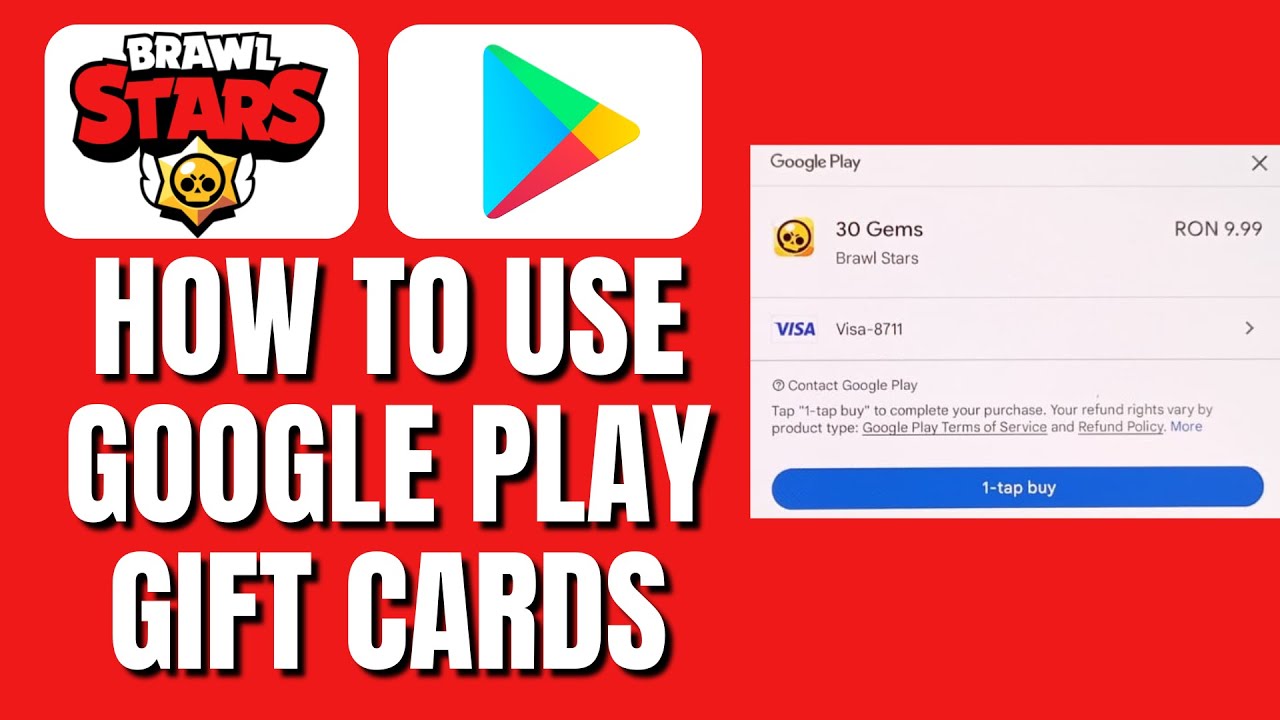 How To Use/Redeem A Google Play Gift Card On Brawl Stars - YouTube