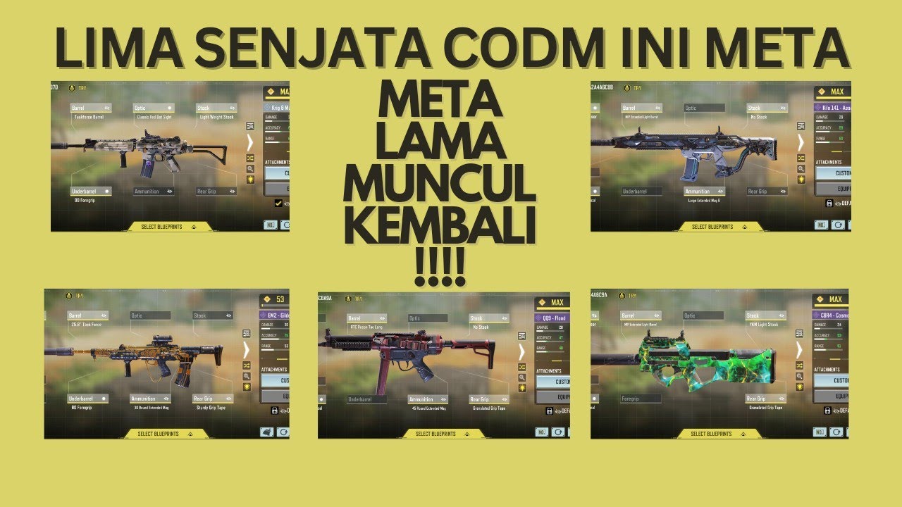 REKOMENDASI SENJATA TERBAIK CODM S3 2023 KEMBALINYA META LAMA - YouTube