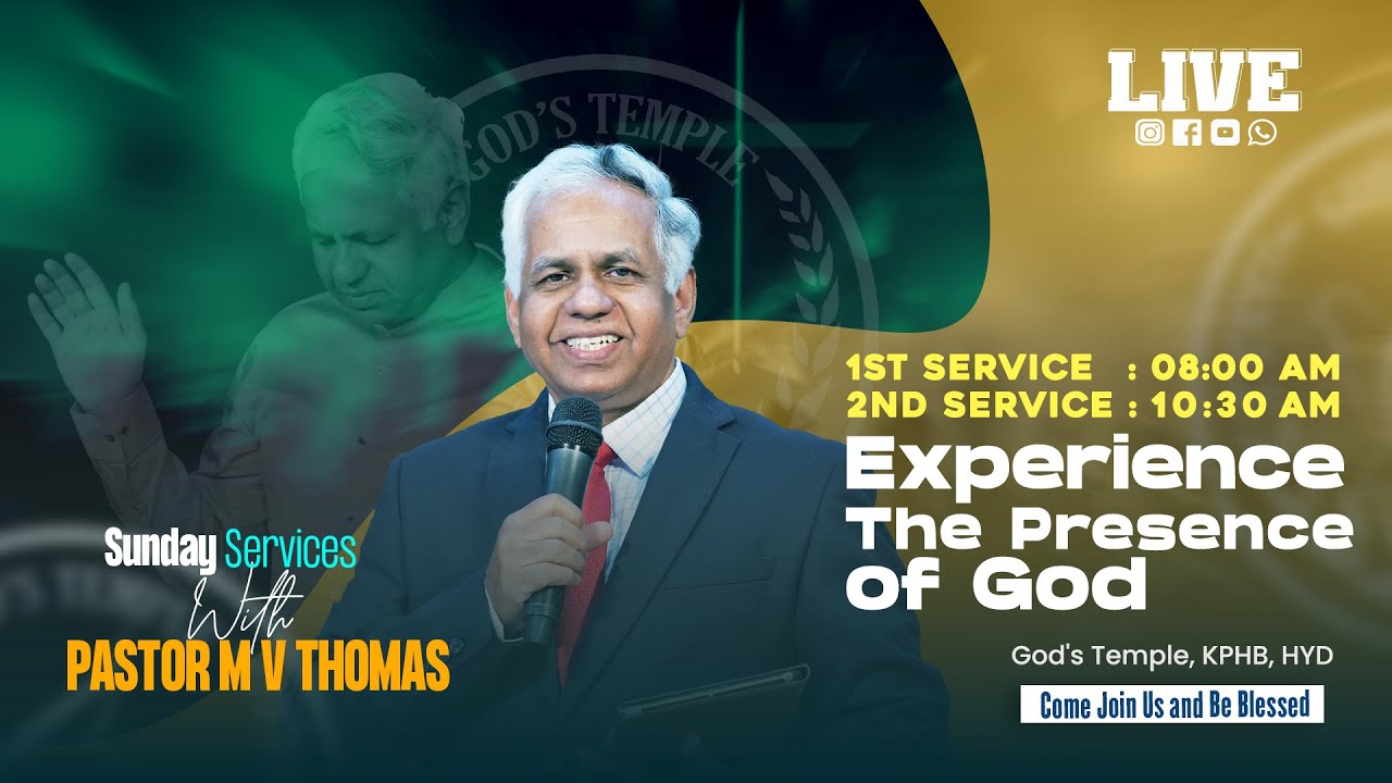 🔴 Sunday Church Fellowship 🔴 JESUS called you to excellence, Be ...