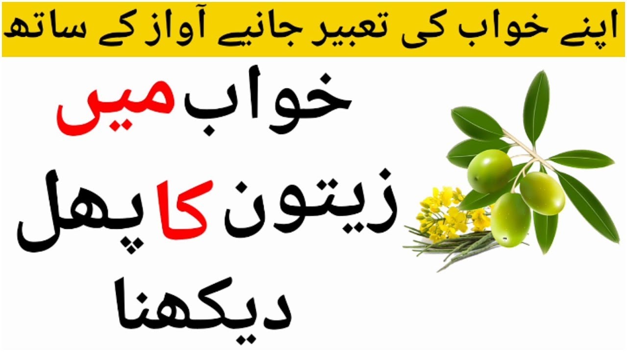 Khwab Mein Zaitoon Ka Phal Dekhne Ki Tabeer || Dream Meaning Of Zaitoon ...