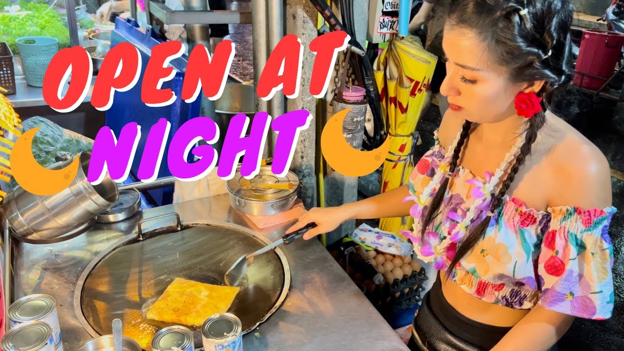 Roti Lady is Open even at Night - Thai Street Food - YouTube