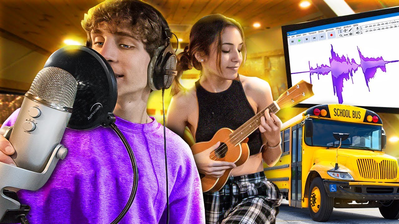 Producing a Song in my Bus - YouTube