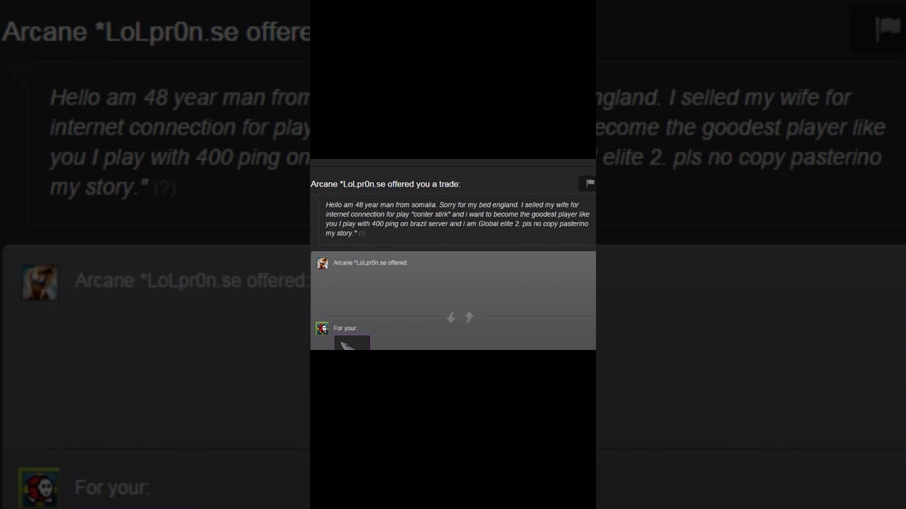 #Shorts CSGO Anomaly- I Selled my wife for internet connection - YouTube