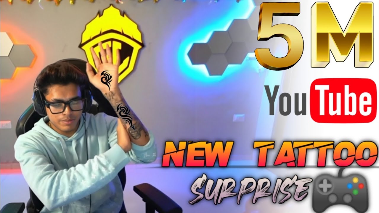 5M YouTube Family Surprise? || New Gaming Tattoo🤫@JONATHANGAMINGYT ...