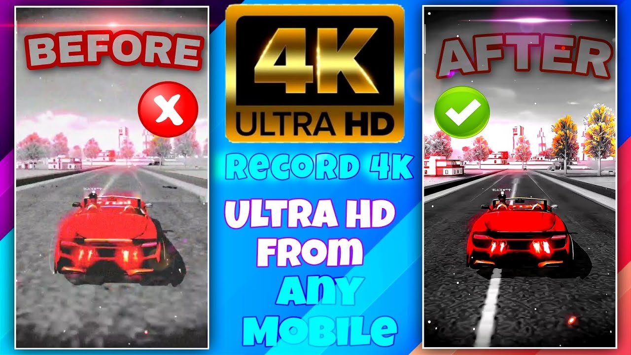 How To Record Video And Ultra HD From Any Mobile 😲 || 4k quality tutorial free fire 🔥 - YouTube