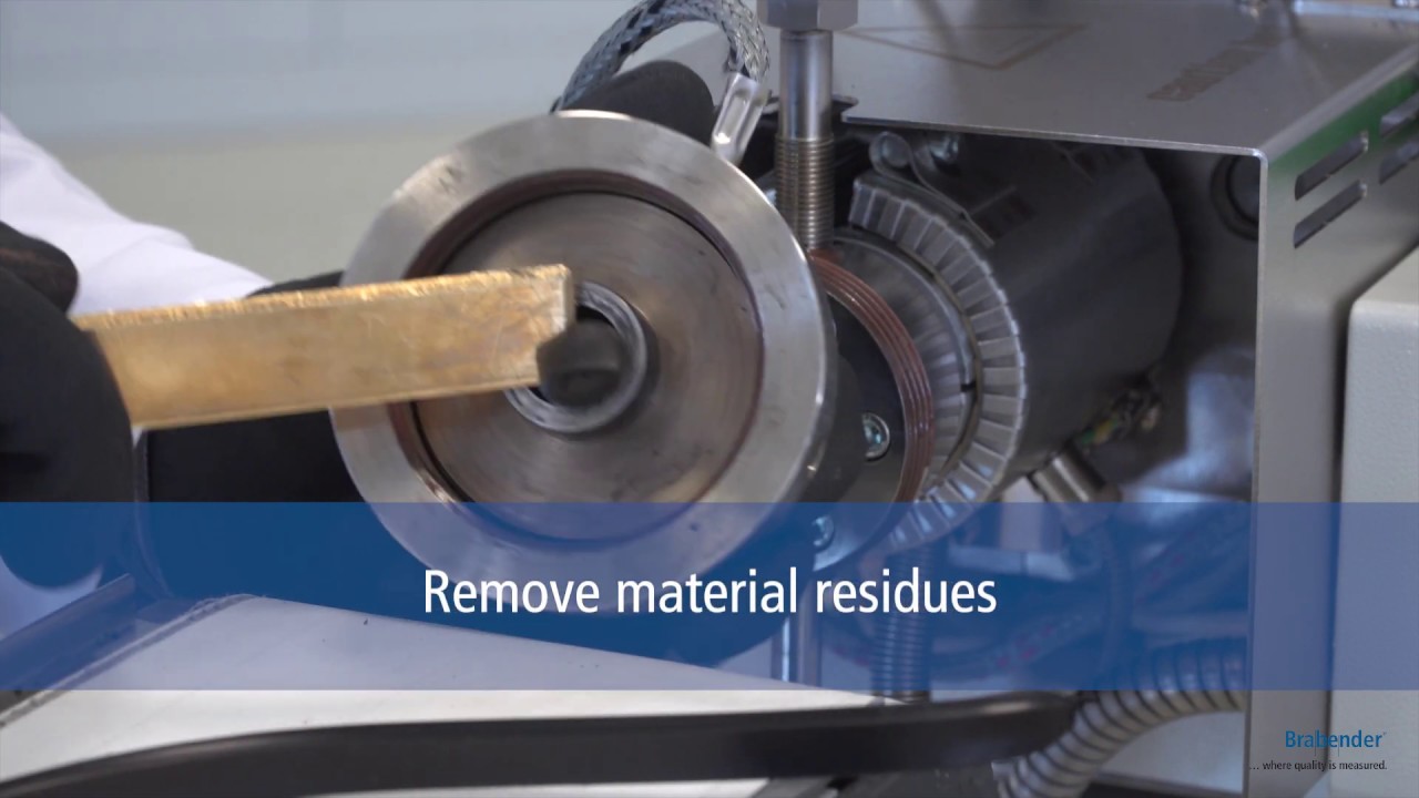 Run down and clean | single screw extruder 19 /10 DW - YouTube