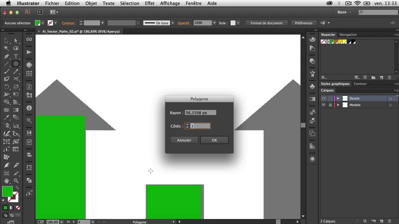 Adobe Illustrator - Exercice Polygones - YouTube