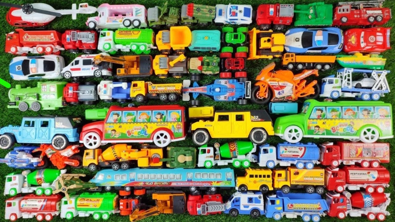 School Bus, Ambulans, Tank Tempur, Mobil Truk Molen Besar, Truk Monster ...