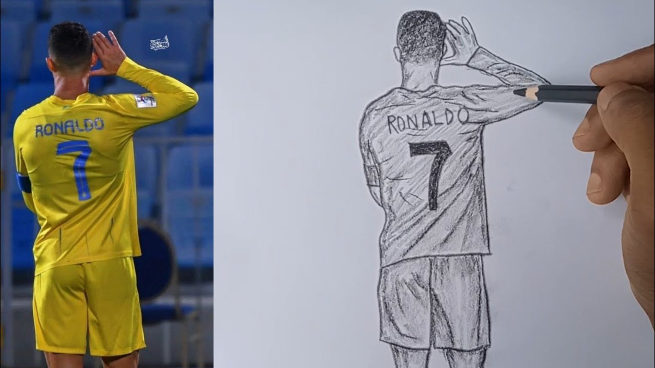 How to Draw Cristiano Ronaldo Easily in Just a Few Steps - YouTube