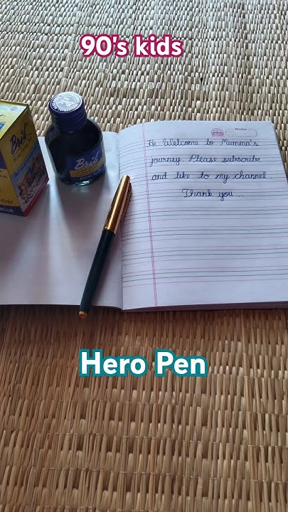 90's kids || Hero pen || Cursive writing|| #trending #shortvideo # ...