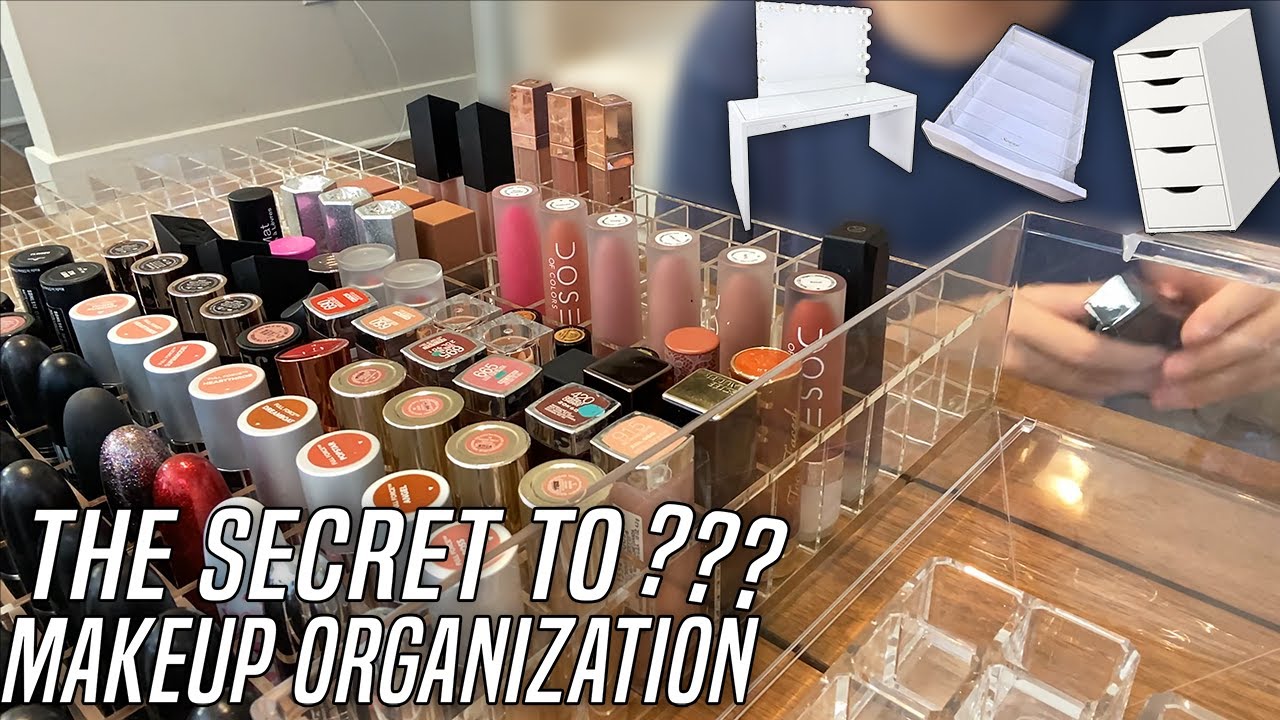 DECLUTTERING AND ORGANIZING MY MAKEUP! THE SECRET TO GOOD MAKEUP ...