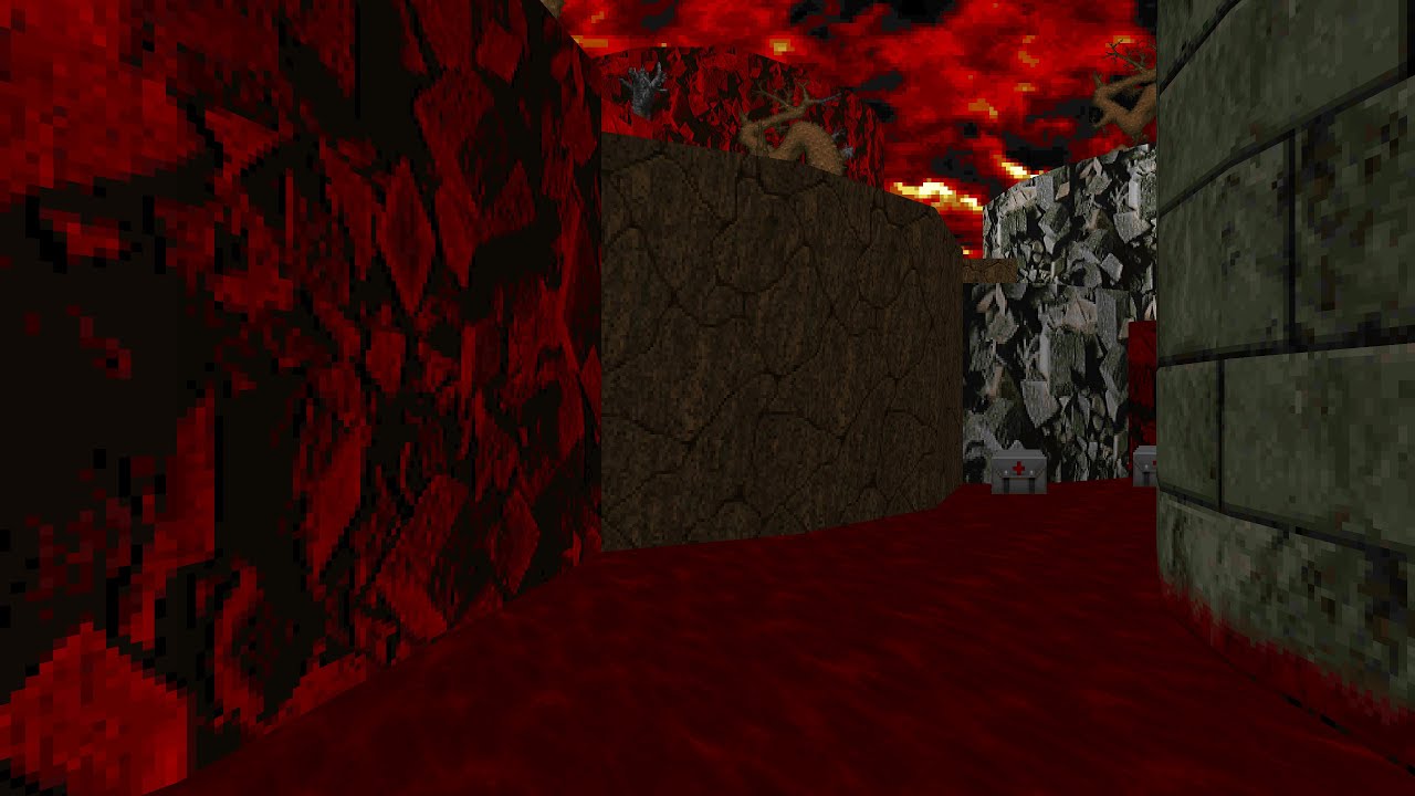 Doom II - Nostalgia map23 (Blood Red) - UV-Max (fast monsters) - YouTube