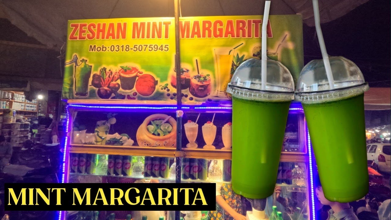 Exploring Peshawar's Best Mint Margarita | Fawara Chowk Food Street ...