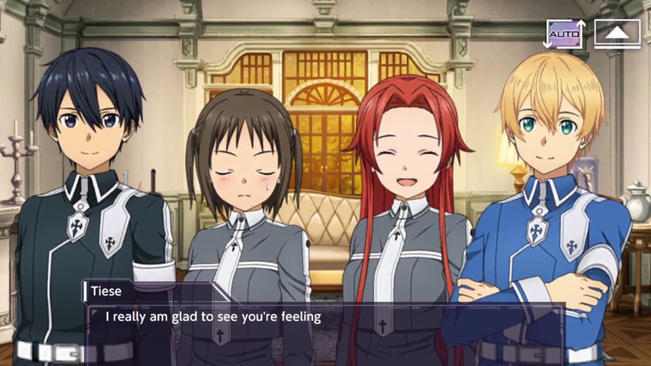 SAOARS! Kirito Brings Sick Ronie Herbal Tea - YouTube