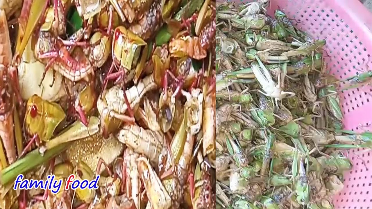 Cook locusts today "family food in house" - YouTube