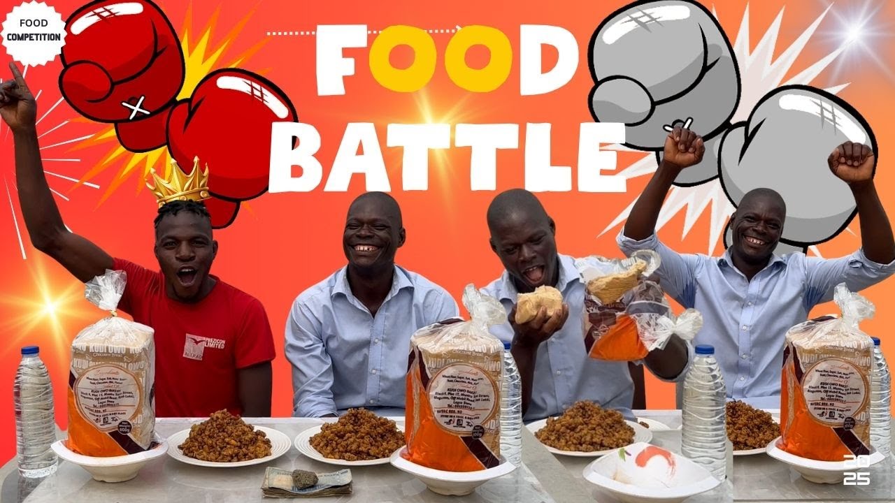 EATING COMPETITION/ FIRST TO FINISH BREAD AND BEANS WINS 50,000 - YouTube