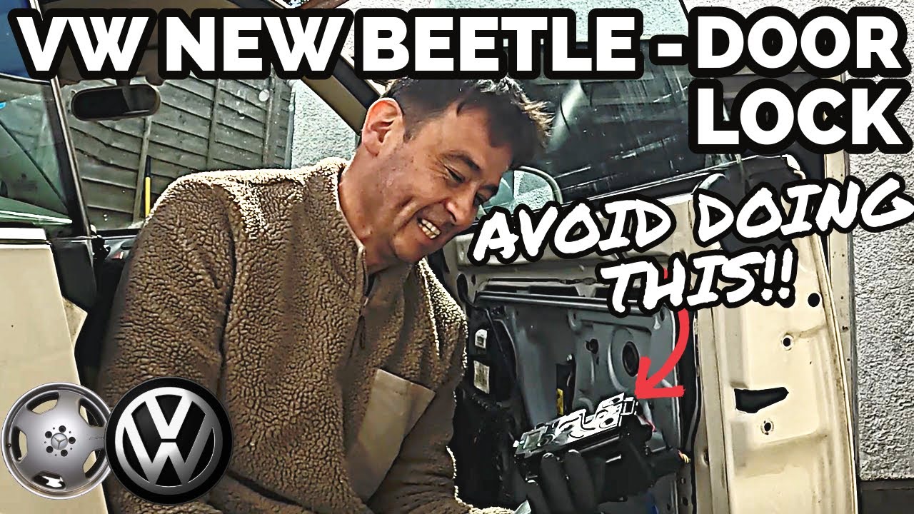 VW New Beetle Door Lock Actuator - Removal Replacement Fix, Avoid Doing ...