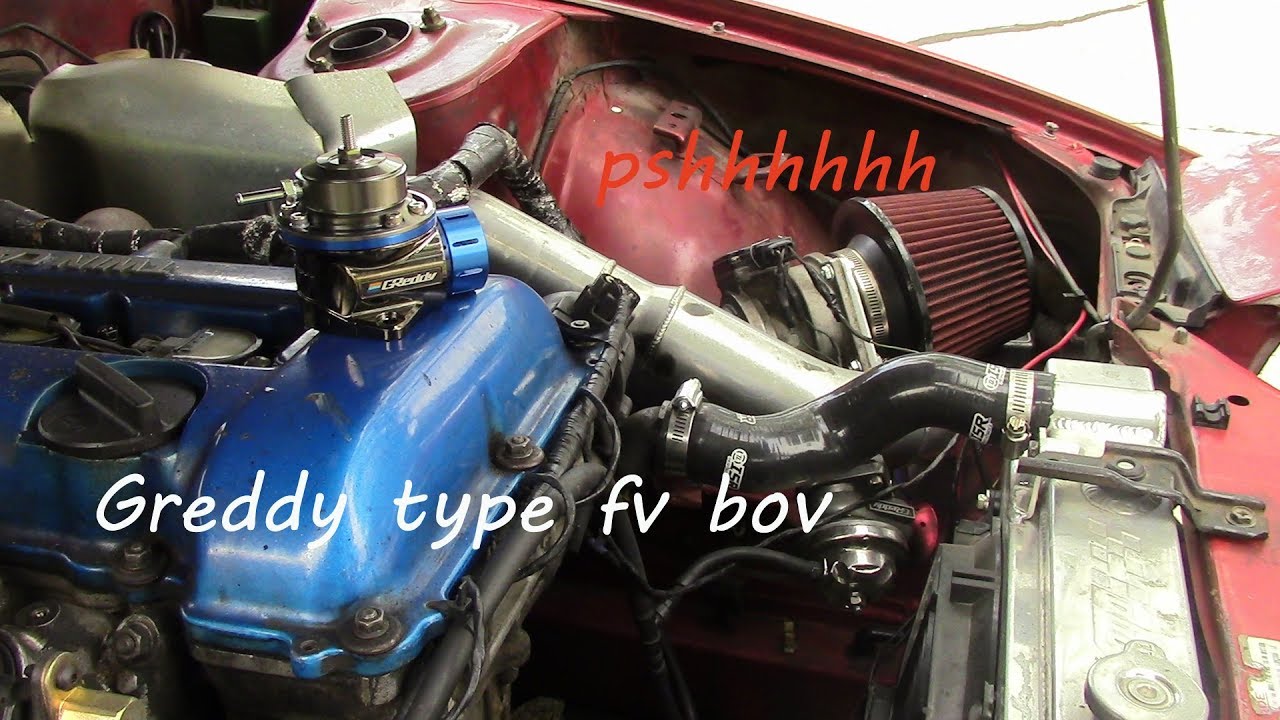 Installing a Greddy Type FV BOV on my sr20det 240sx - YouTube
