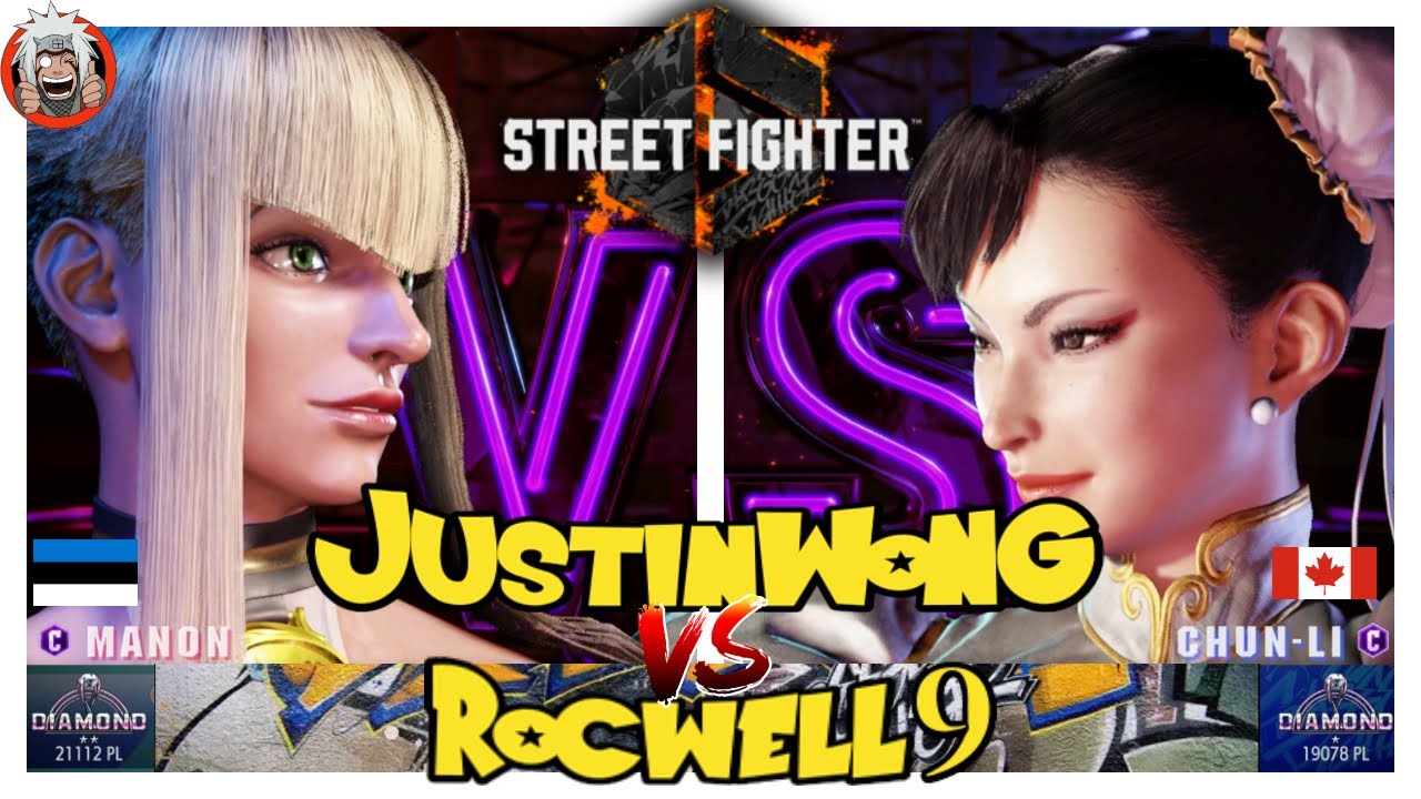 SF6 ROCWELL9 (MANON) VS JUSTIN WONG (CHUN LI) - STREET FIGHTER 6 ...