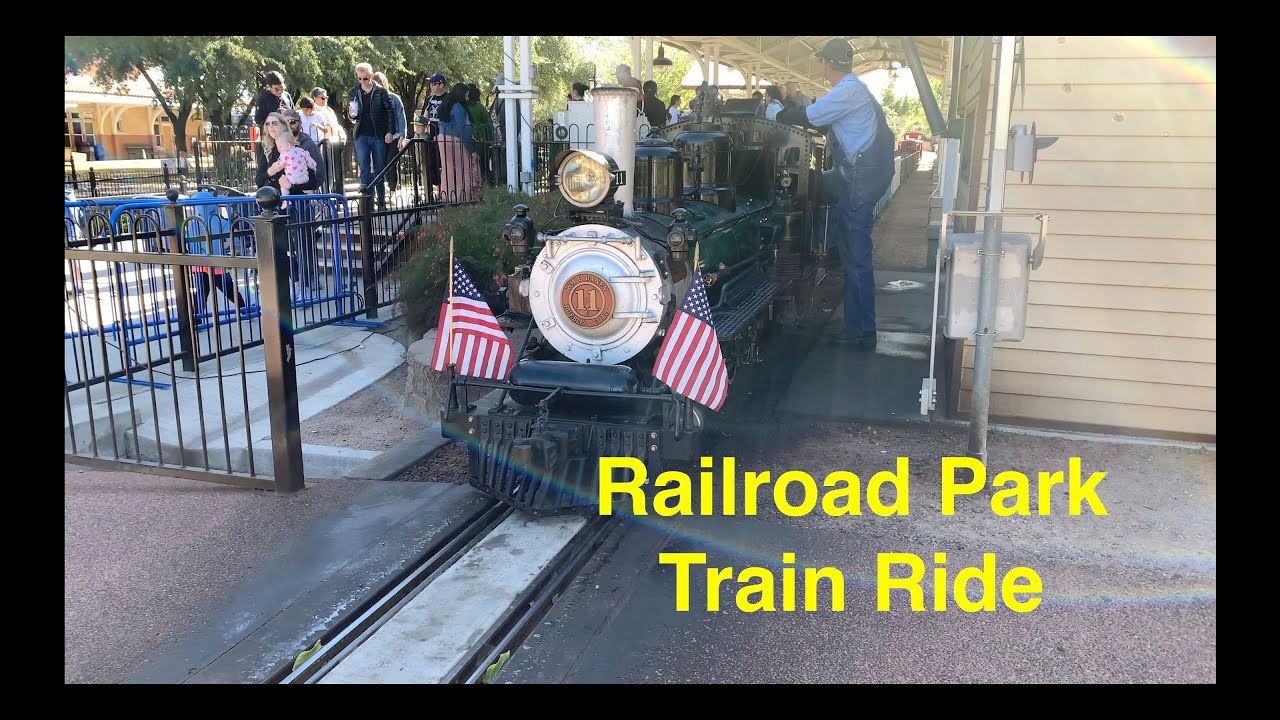 Railroad Park Train Ride Jet and Gia - YouTube