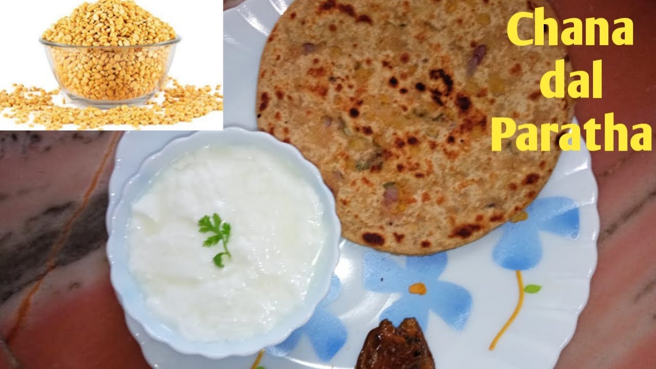 Chana dal paratha recipe-chane ki dal ka paratha-paratha with chana dal ...
