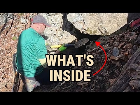 Digging Open a SEALED Cave Entrance | #caveexploration - YouTube