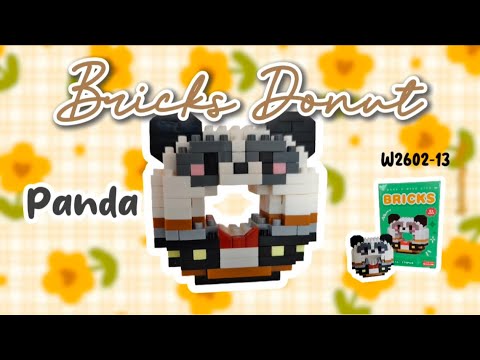 Tutorial Bricks Donat Panda Kode W2602-13 | How To Build Bricks Donut Panda - YouTube