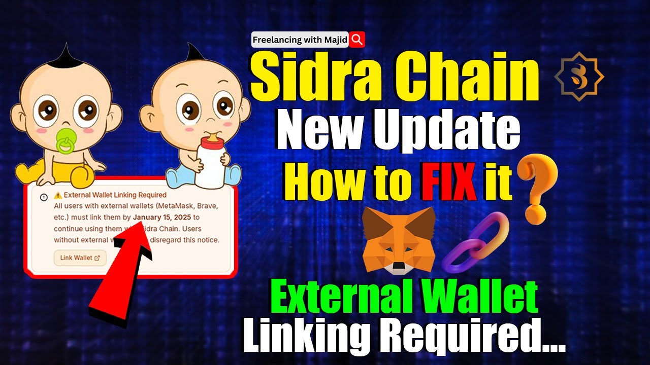 External Wallet Linking Required In Sidra Chain || Sidra Chain New ...