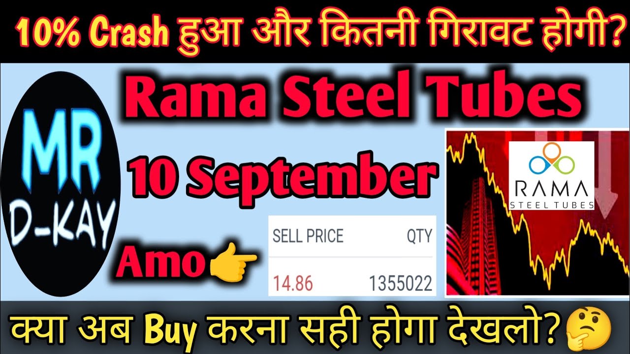 Rama steel tubes ltd latest news | Rama steel tubes share latest news🔥 ...