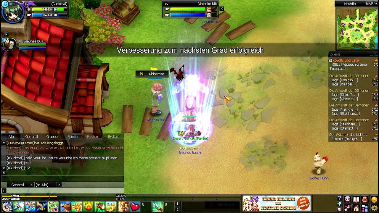 Nostale SP Karten uppen - YouTube