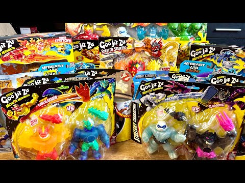 Goo Jit Zu Stretchy Figures Unboxing & Review ASMR | Toys Review