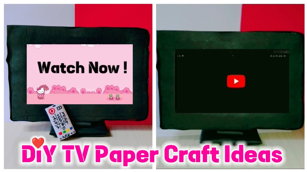 I Made TV Paper Craft || How to make TV Paper Craft || Ideas TV Paper ...