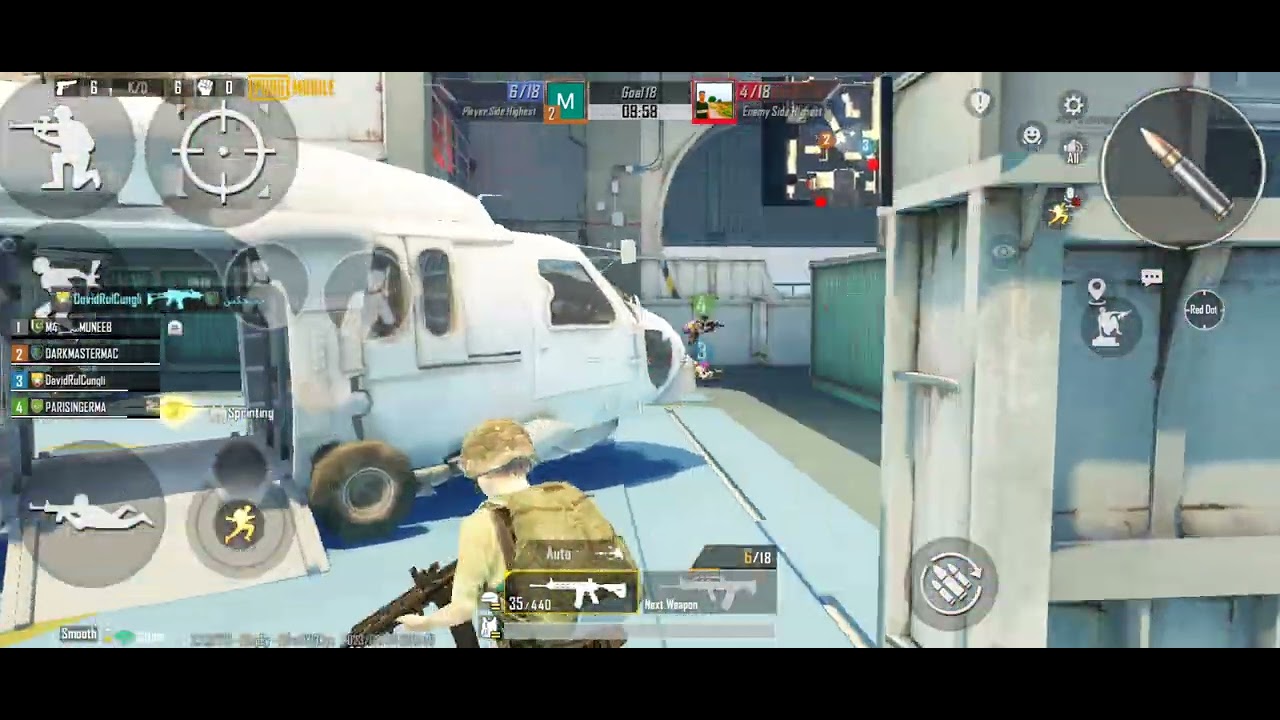 7 kill in Gun Game Hangar - YouTube