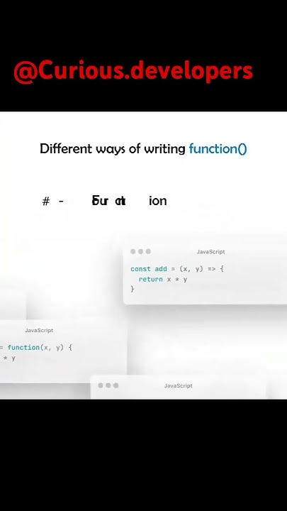 Different way of writing function()#html #css #technology #development #coding #javascript #web ...